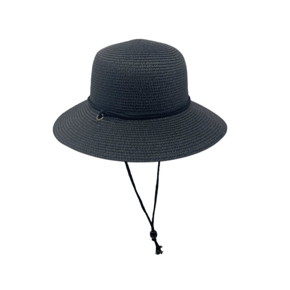 Women's Panama Straw Hat Adjustable Fedora Sun Hat Made of Straw Unisex ...