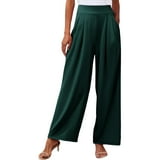 Women’s Pants Wide Leg Dress Pants Baggy Green Pants Casual Outfits ...