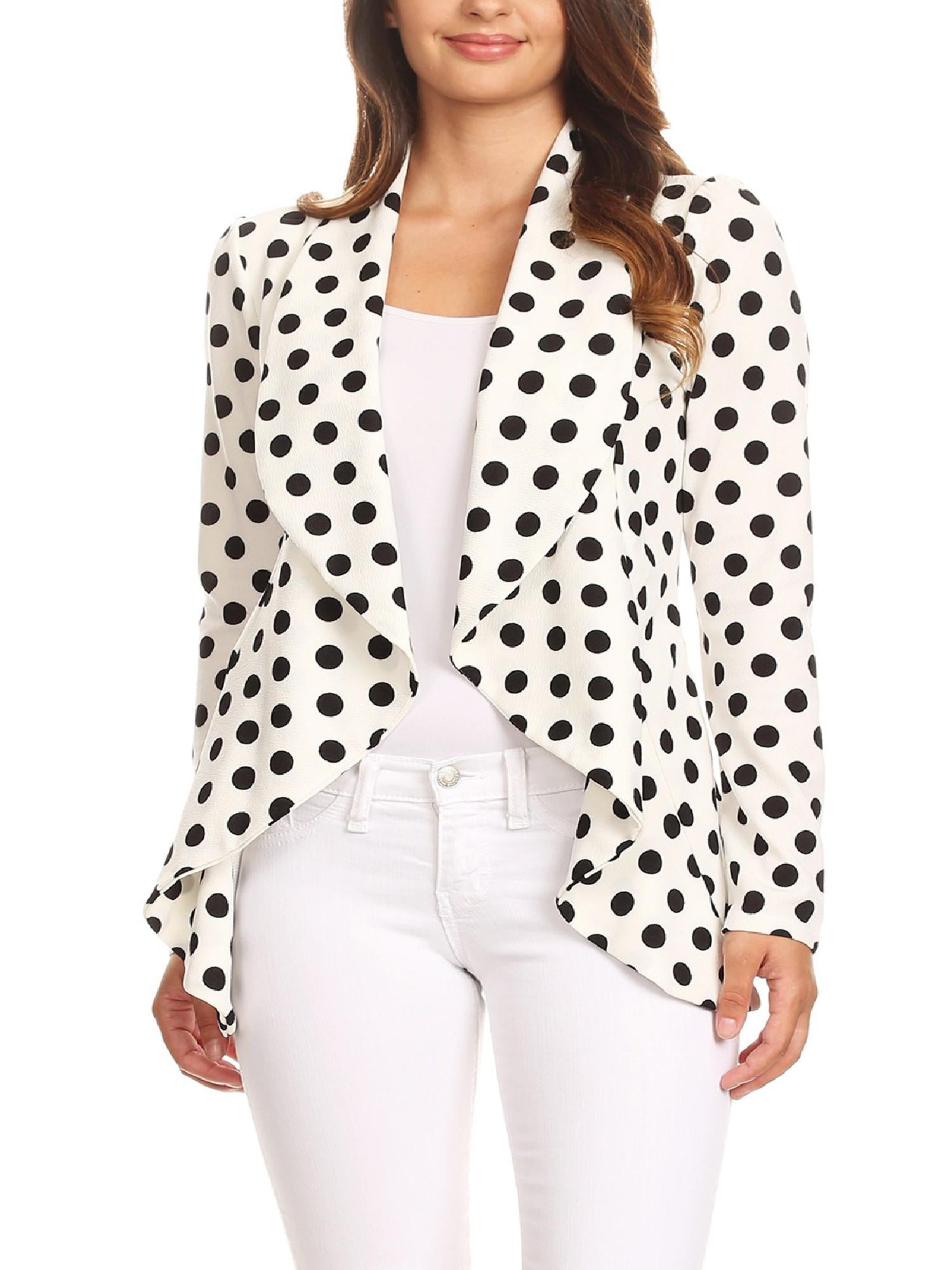 Women's Pattern Print Casual Office Long Sleeve Open Front Blazer ...