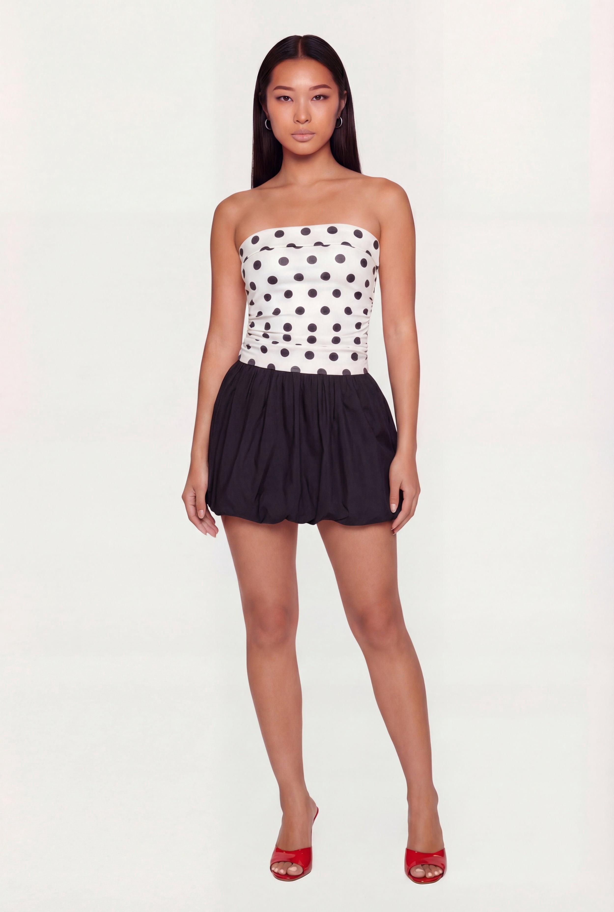 Women's Patterned Ruched Side Tube Top - Walmart.com