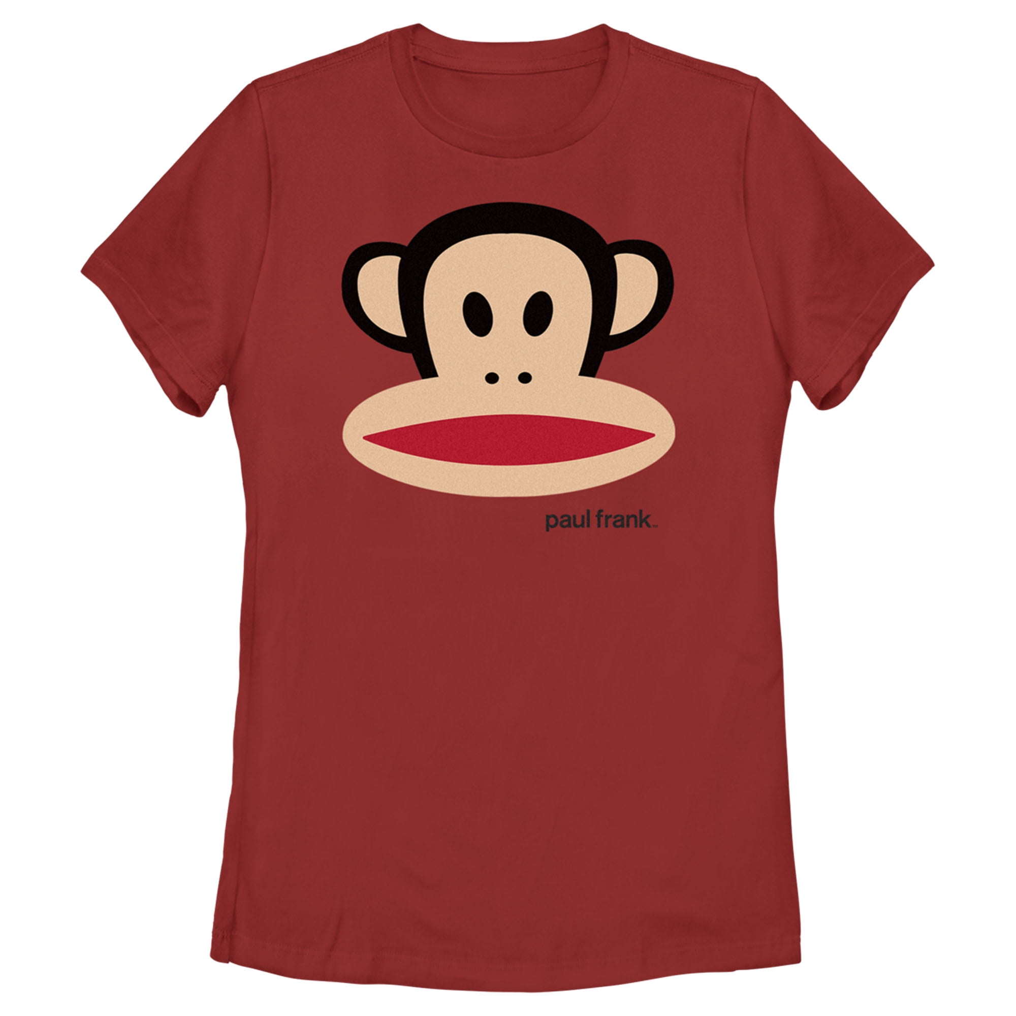 Women's Paul Frank Large Julius Graphic Tee Red Large - Walmart.com