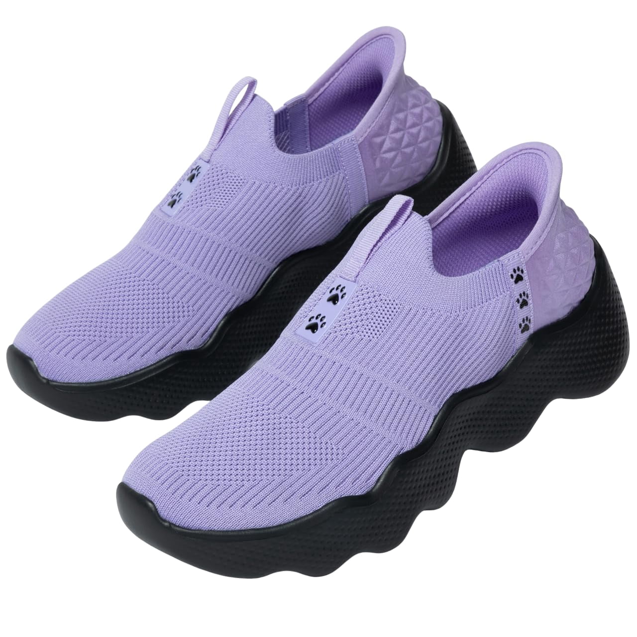 Women's Paw Ultra Comfort Slide-in Deep Traction Walking Shoes Slip On ...