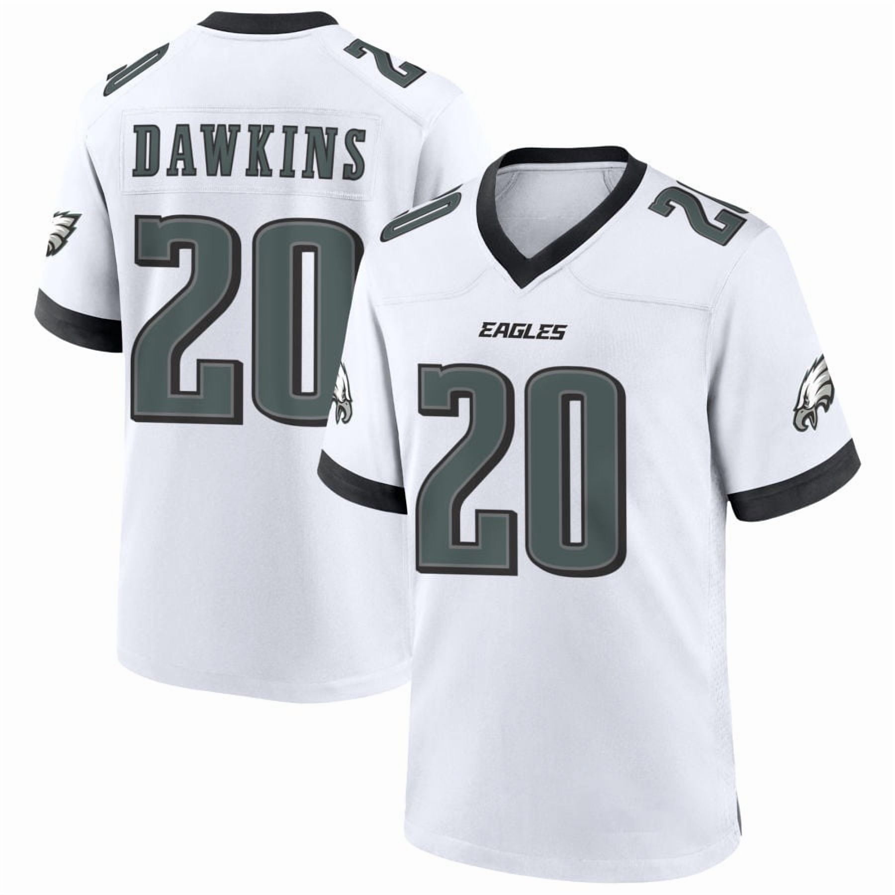 Women's Philadelphia Dawkins 20 White Sports Player Game Stitched Name ...