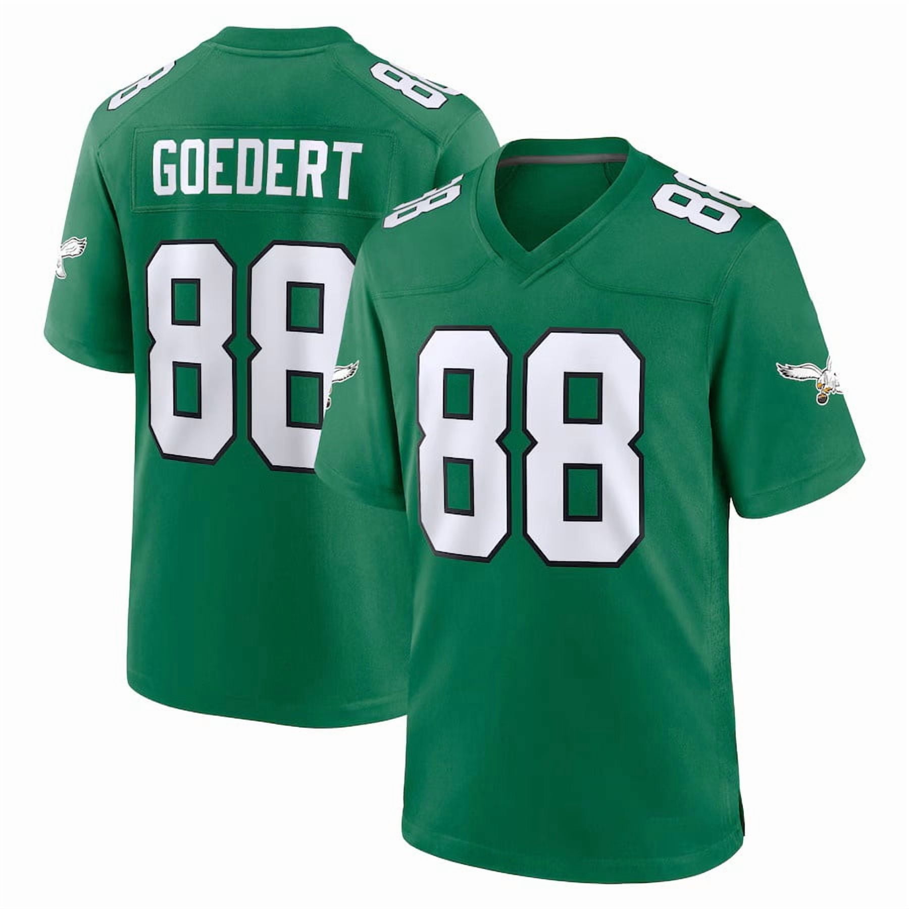 Women's Philadelphia Goedert 88 Kelly Green Sports Player Game Stitched ...