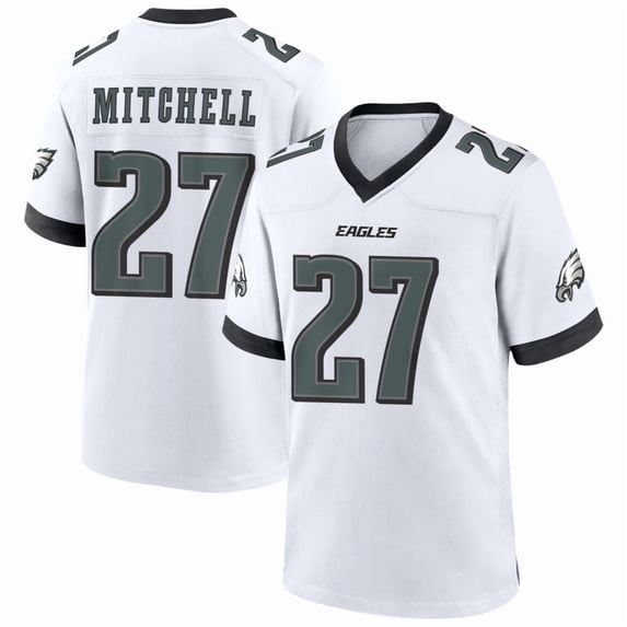Women's Philadelphia Mitchell 27 White Sports Player Game Stitched Name ...