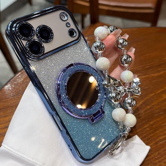 Women's Phone Case with Mirror & Stand for iPhone 17 Promax, for iPhone ...