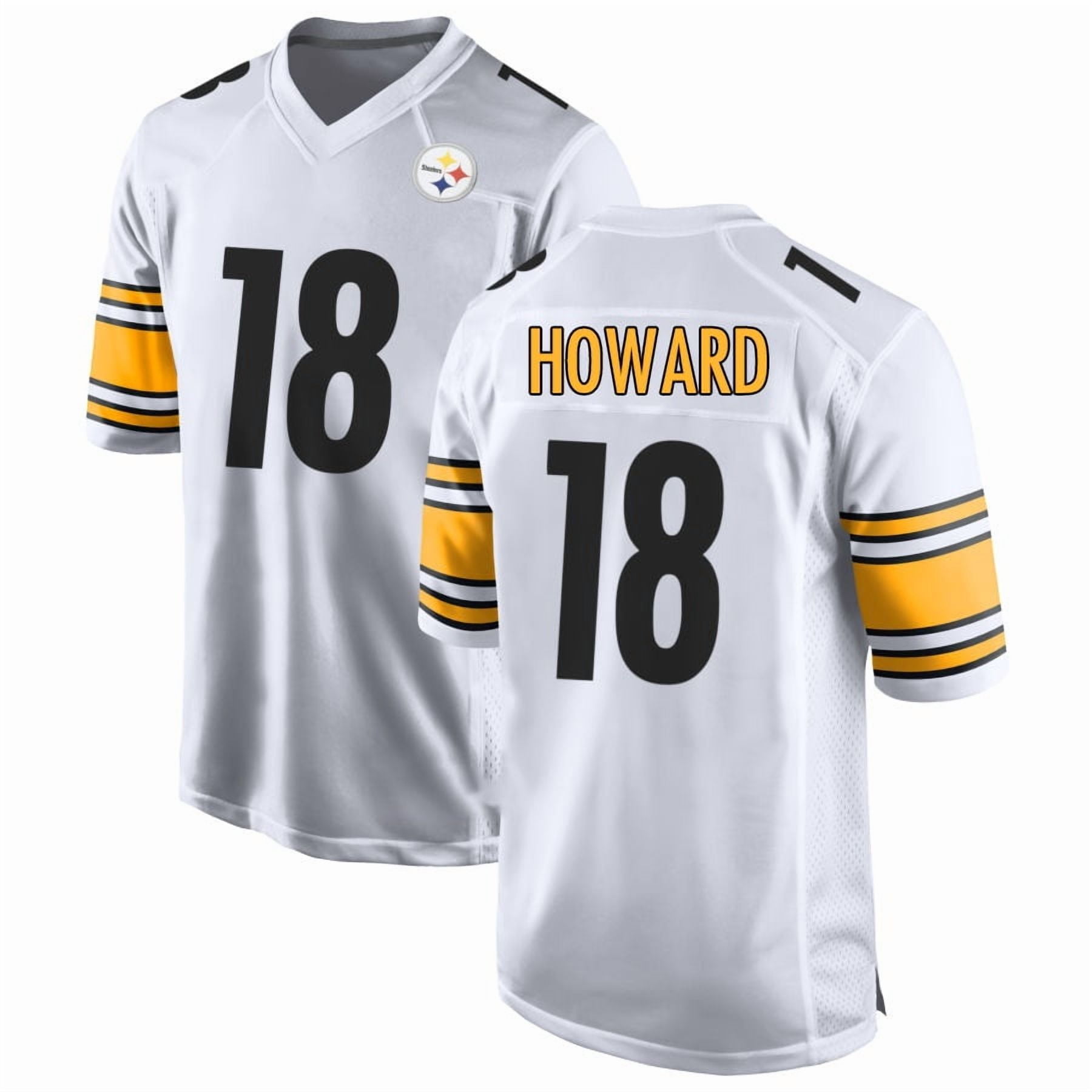 Women's Pittsburgh Howard 18 White Sports Player Game Stitched Name ...