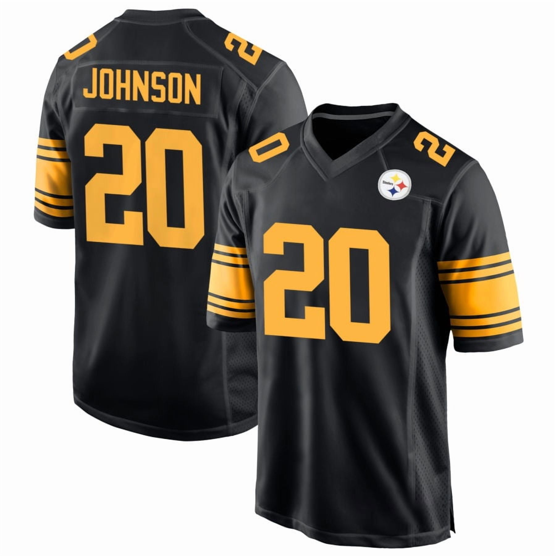 Women's Pittsburgh Johnson 20 Black Alternate Sports Player Game ...