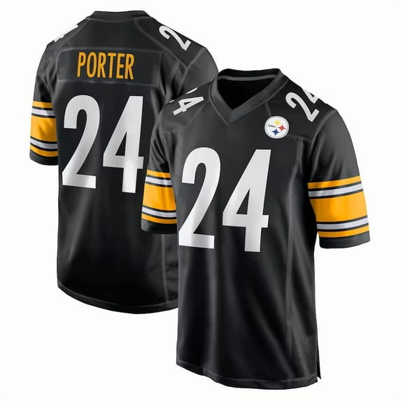 Women's Pittsburgh Porter 24 Black Sports Player Game Stitched Name ...