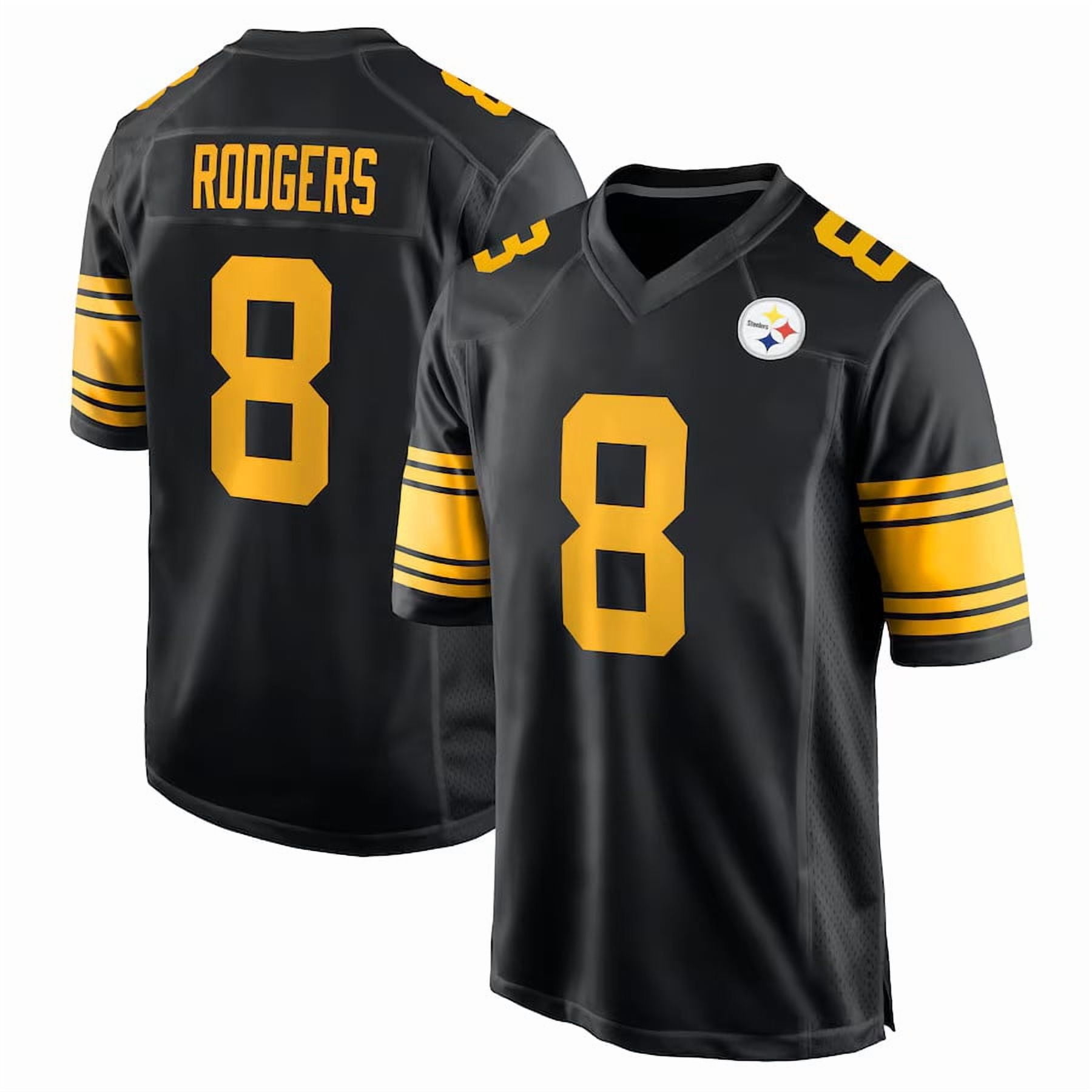 Women's Pittsburgh Rodgers 8 Black Alternate Sports Player Game ...