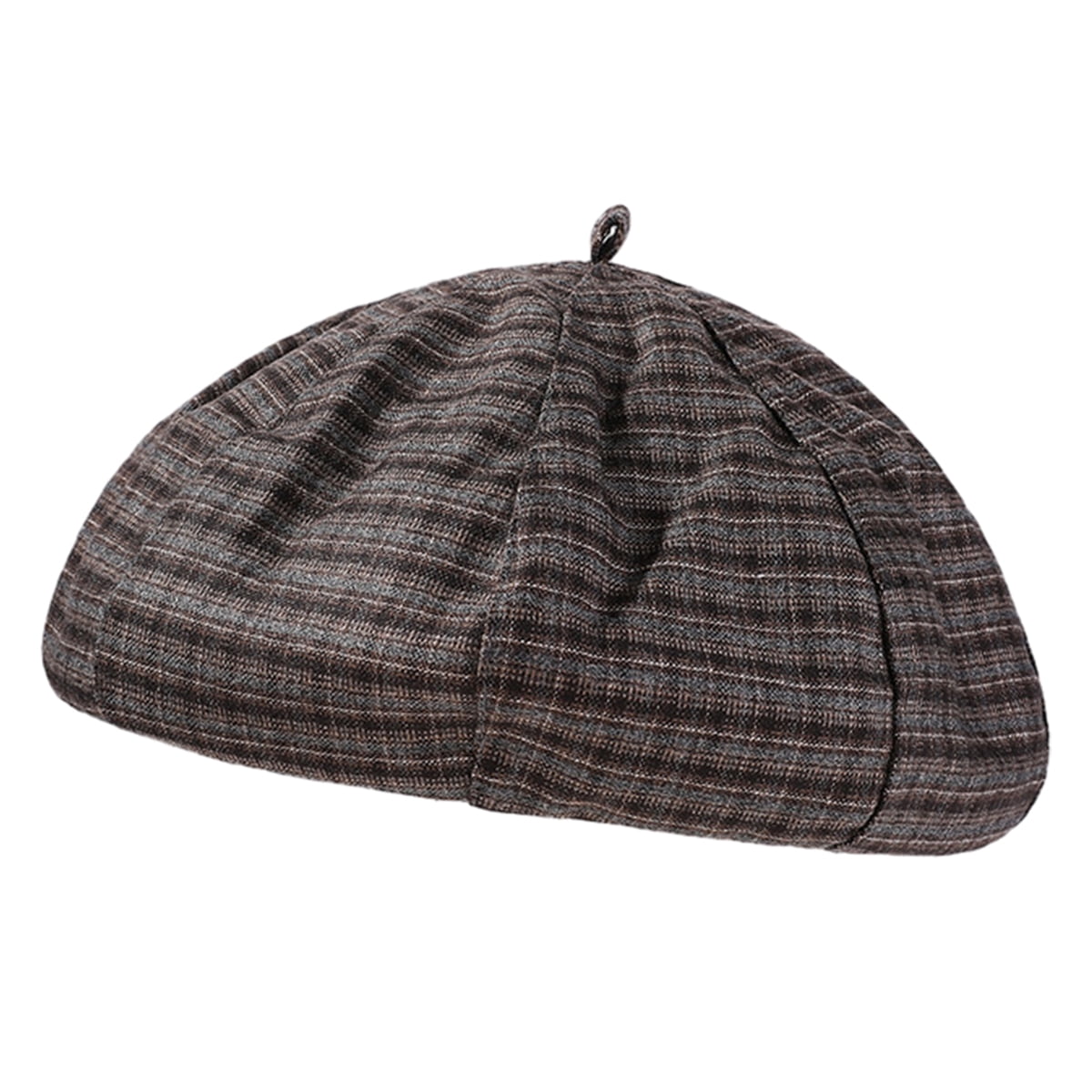 Women's Plaid Newsboy Caps Vintage Octagonal Hats Berets Hat Bone Beret ...