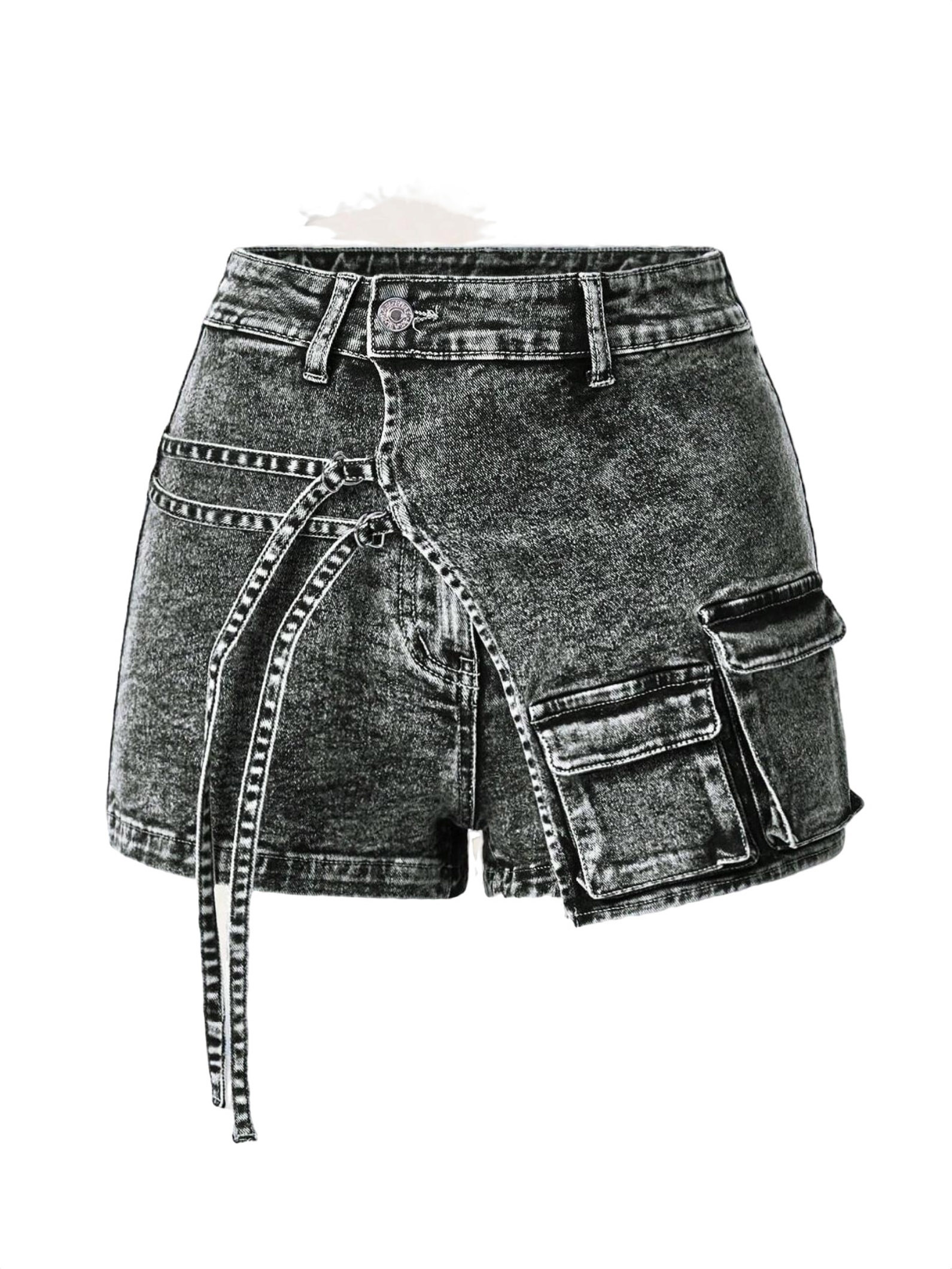 Women's Plain Skort Grey Denim Shorts 26 (2) - Walmart.com