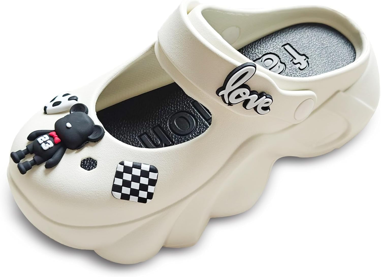 Women's Platform Clogs High Platform Garden Clog Sandals Beach Slip on ...