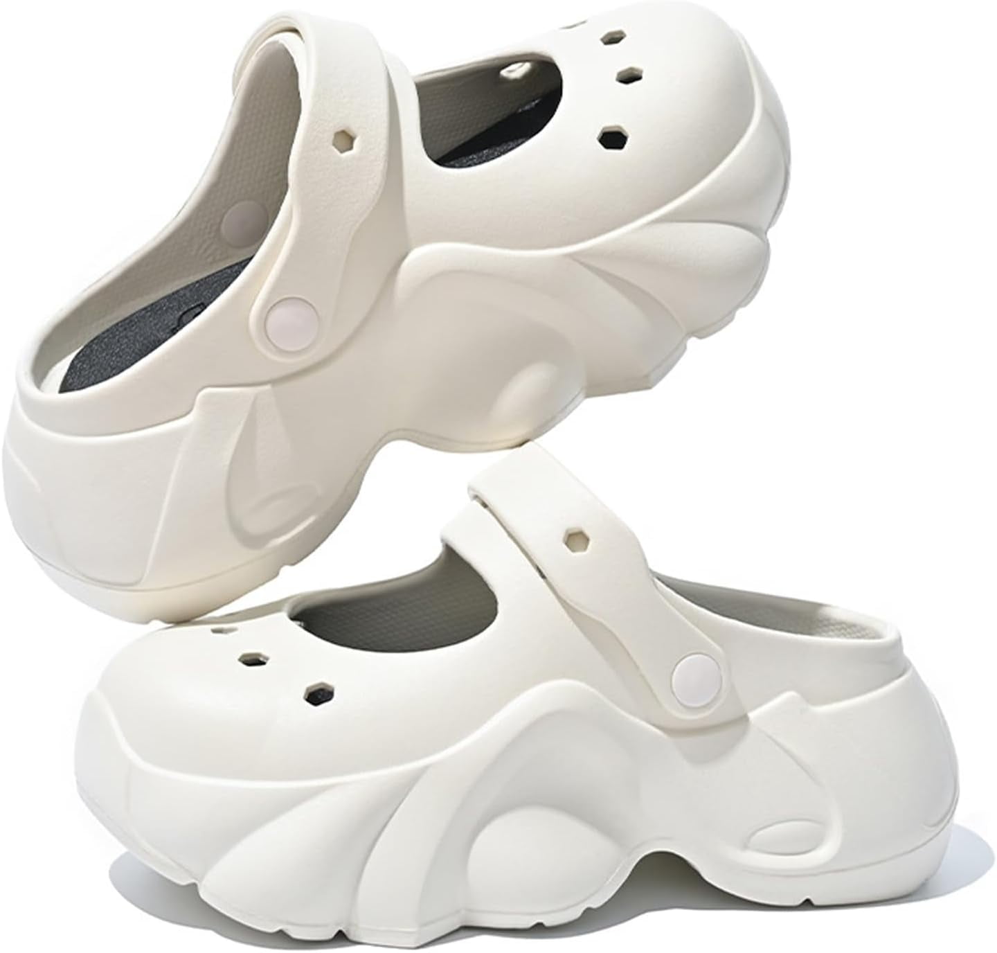 Women's Platform Clogs High Platform Garden Clog Sandals Beach Slip on ...