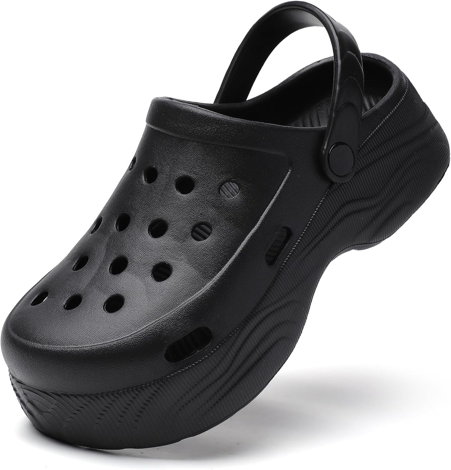 Women's Platform Clogs Slip On Garden Shoes Lightweight Non Slip Beach ...