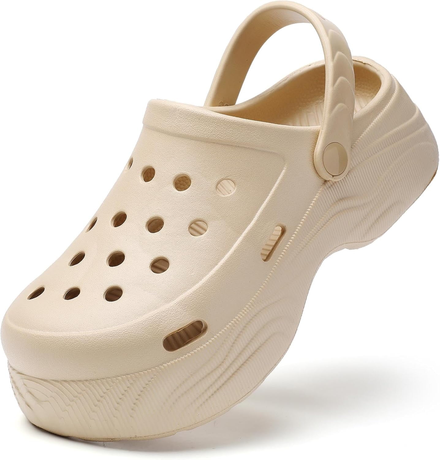 Women's Platform EVA Clogs Slip On Garden Shoes Lightweight Non Slip ...