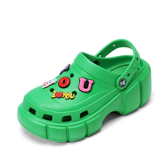 Women's Platform Garden Clogs Slippers Sandals Lightweight Slip On ...