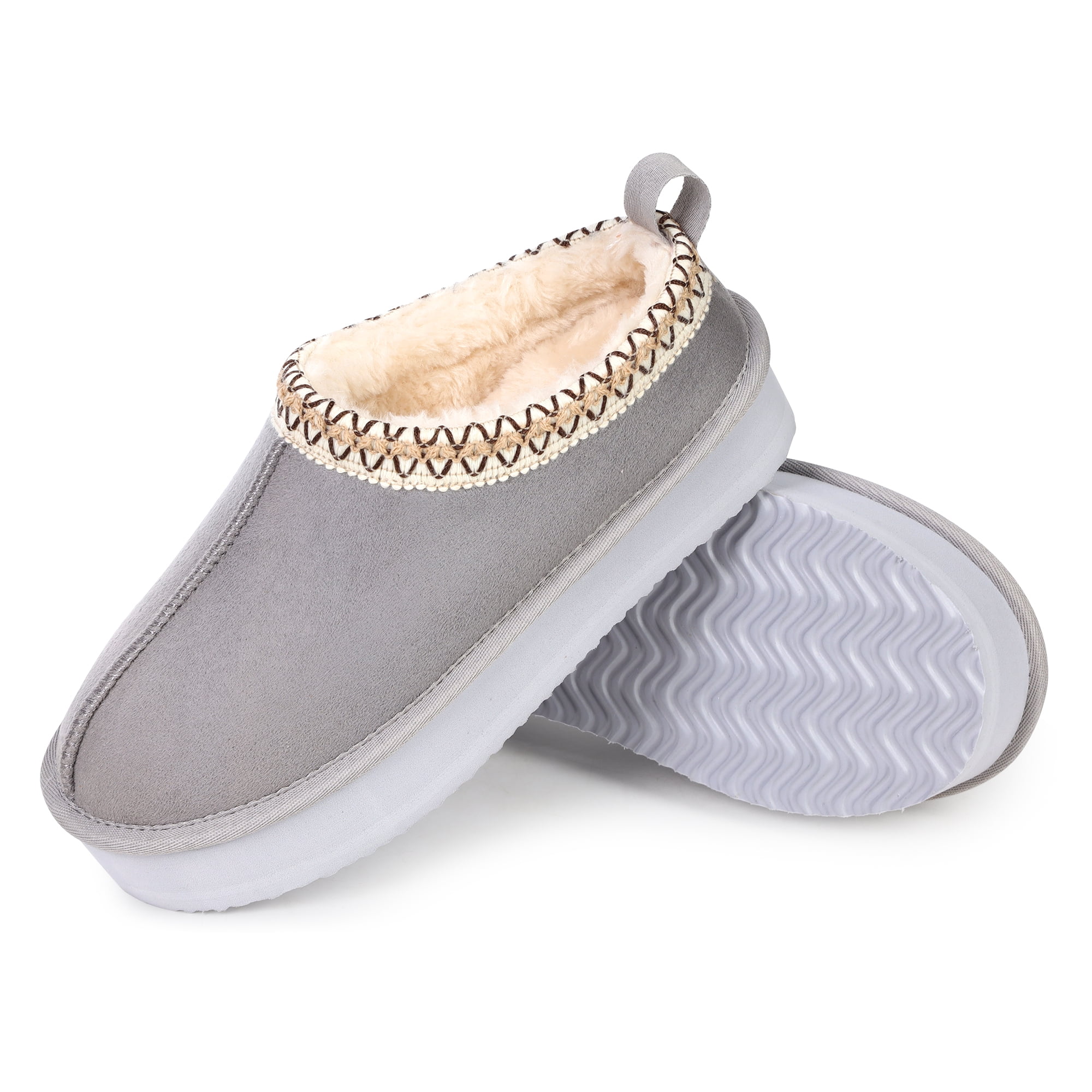 Women's Platform Slippers, Thick Sole Mini Short Ankle Boots, Cozy ...