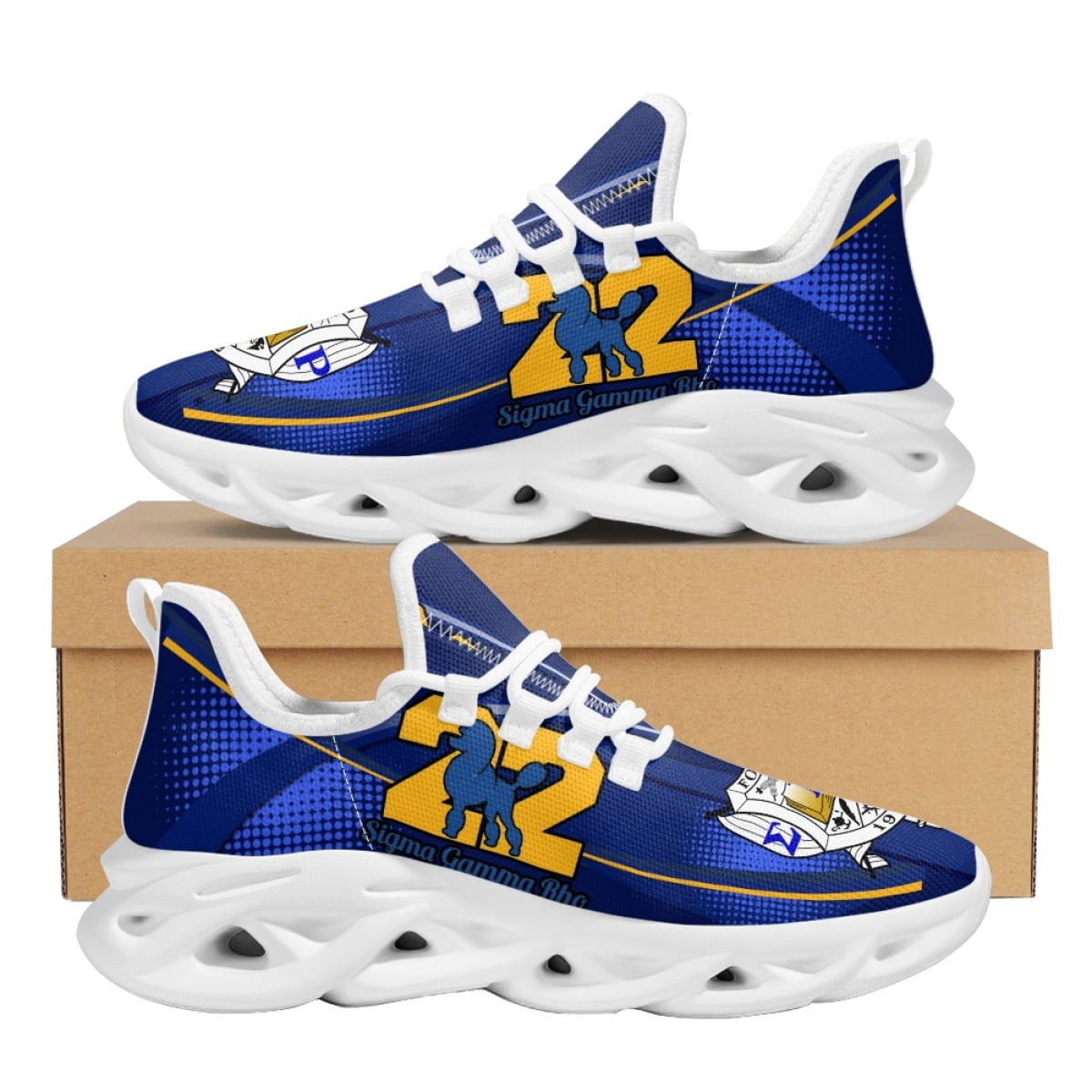 Women's Platform Sneakers Sigma Gamma Rho Poddle Running Mesh Shoes ...