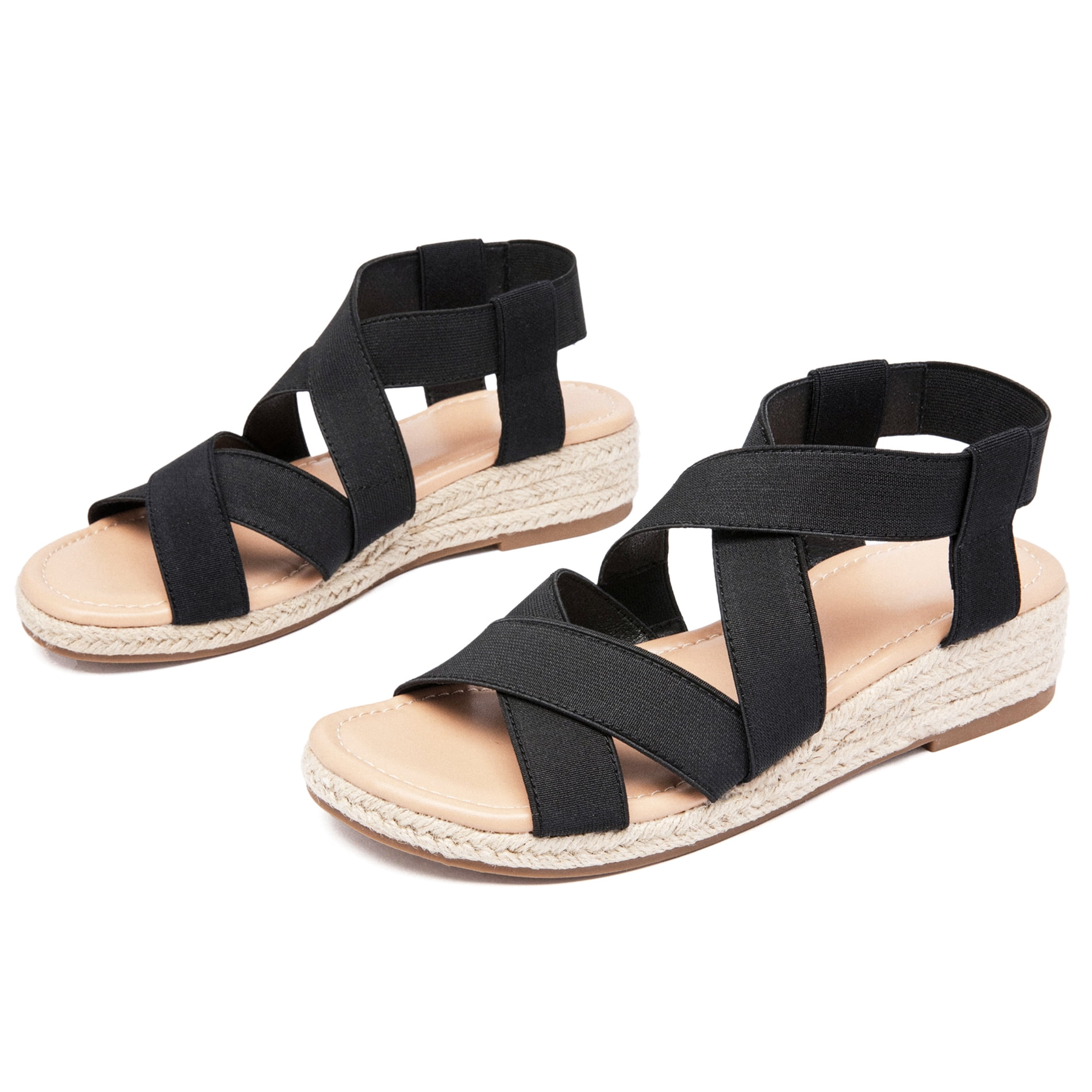 Women's Platform Wedge Heel Sandals - Comfortable Insole Lightweight ...