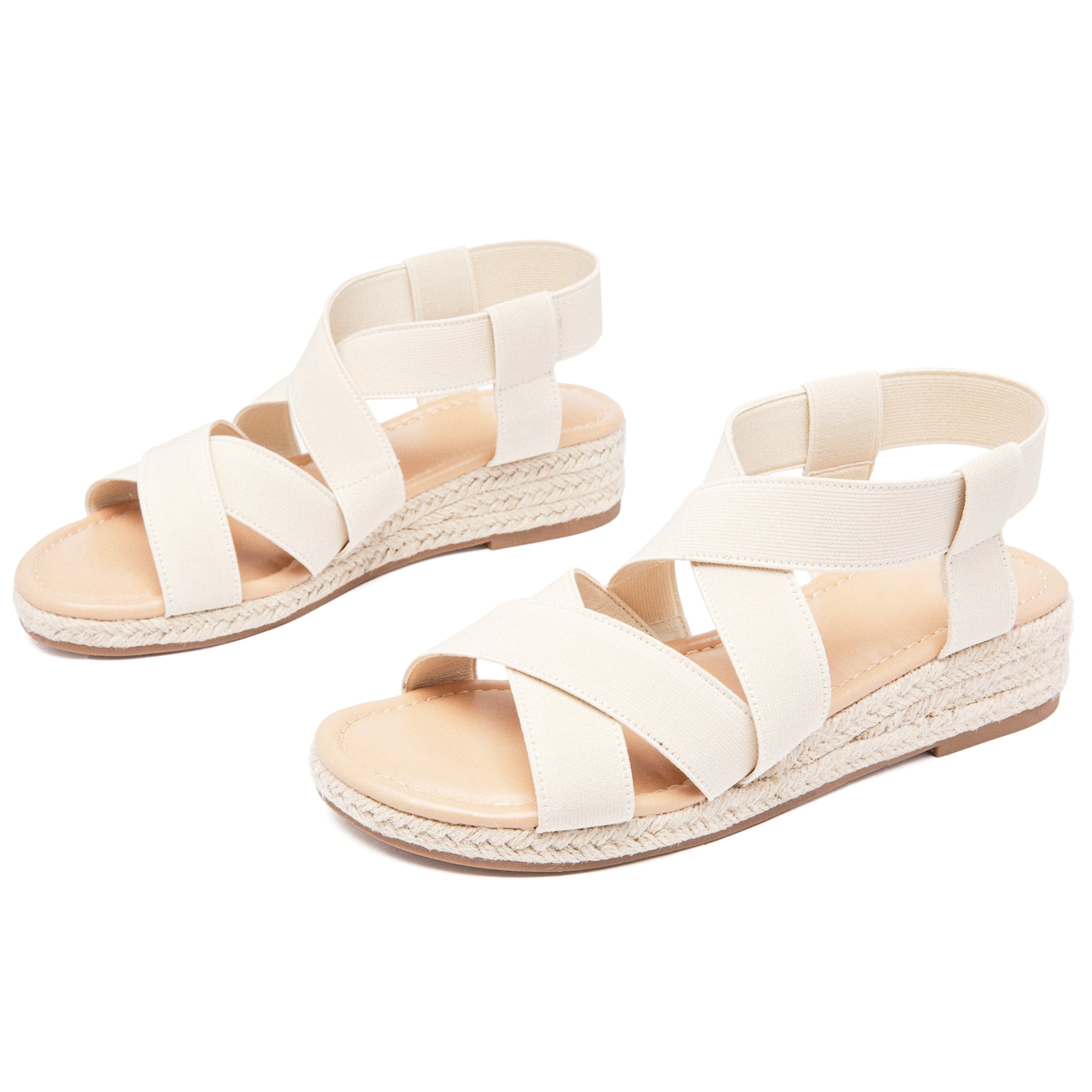 Women's Platform Wedge Heel Sandals - Comfortable Insole Lightweight ...