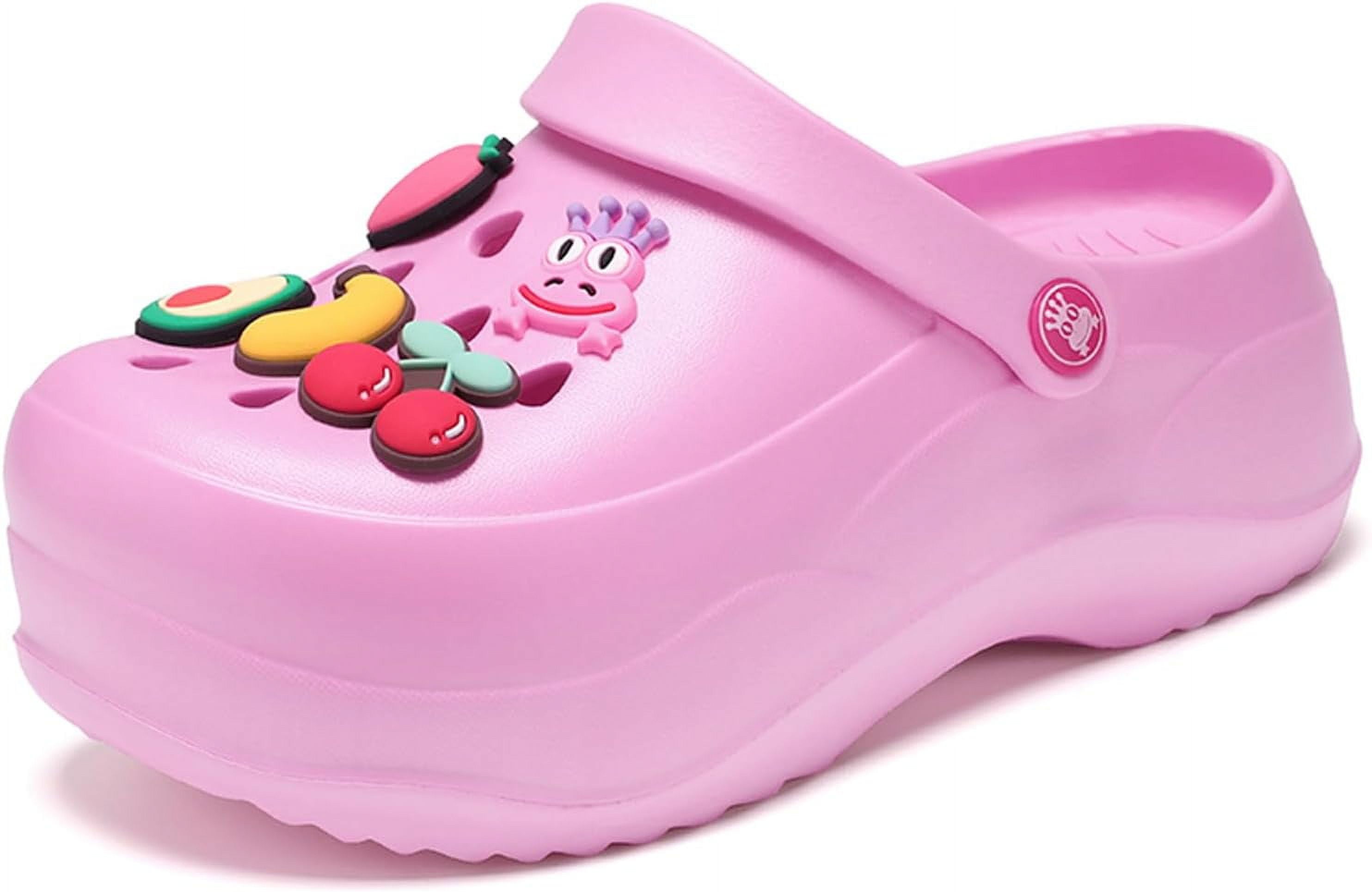 Women's Platfrom Clogs,Garden Clogs for Women,2.75 in High Heels Mules ...