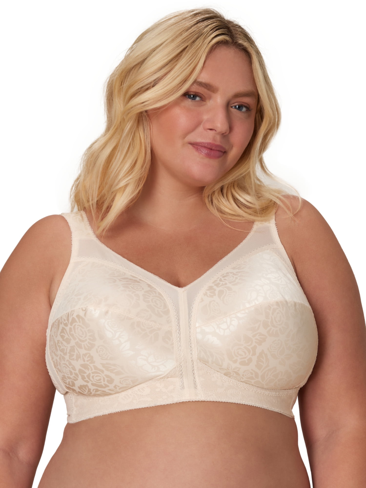 Women's Playtex 4693 18 Hour Original Comfort Strap Wirefree Bra (Natural Beige 38H) - Walmart.com