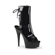 Women's Pleaser Delight 5000 Stripped Heels with Platform - Walmart.com