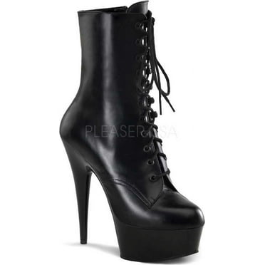 Women's Pleaser Delight 5000 Stripped Heels with Platform - Walmart.com