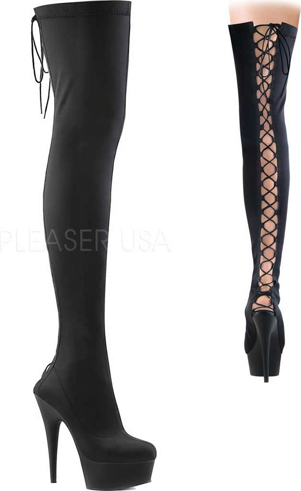 Women's Pleaser Delight 3003 Thigh High Boot - Walmart.com