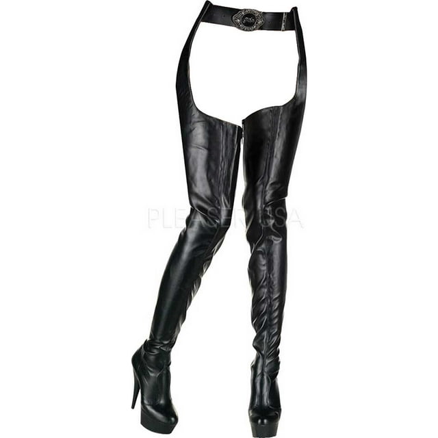 Women's Pleaser Delight 5000 Stripped Heels with Platform - Walmart.com