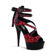 Women's Pleaser Delight 601-6 Leopard - Walmart.com
