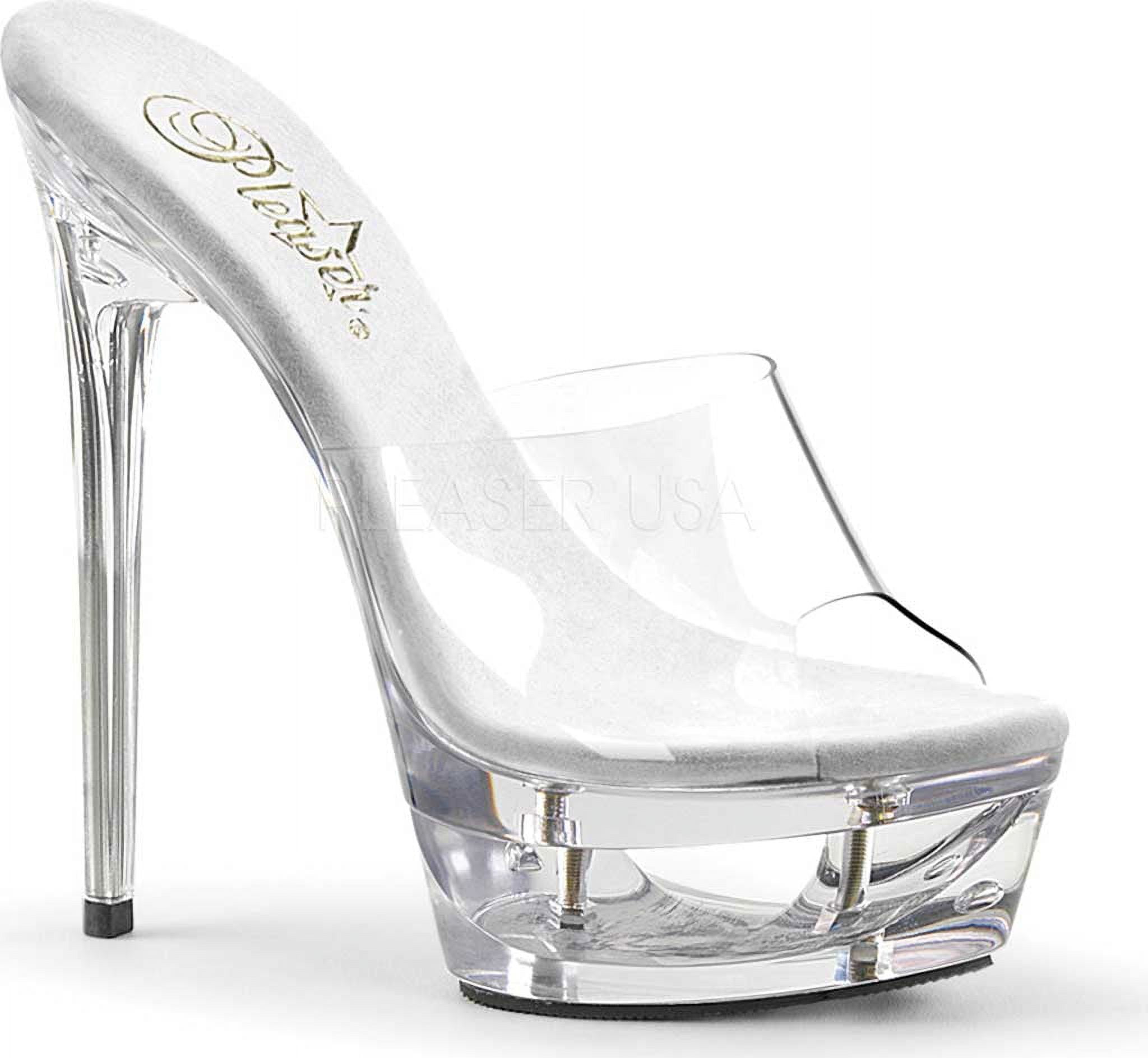 Women's Pleaser Eclipse 601 Platform Stiletto Slide - Walmart.com