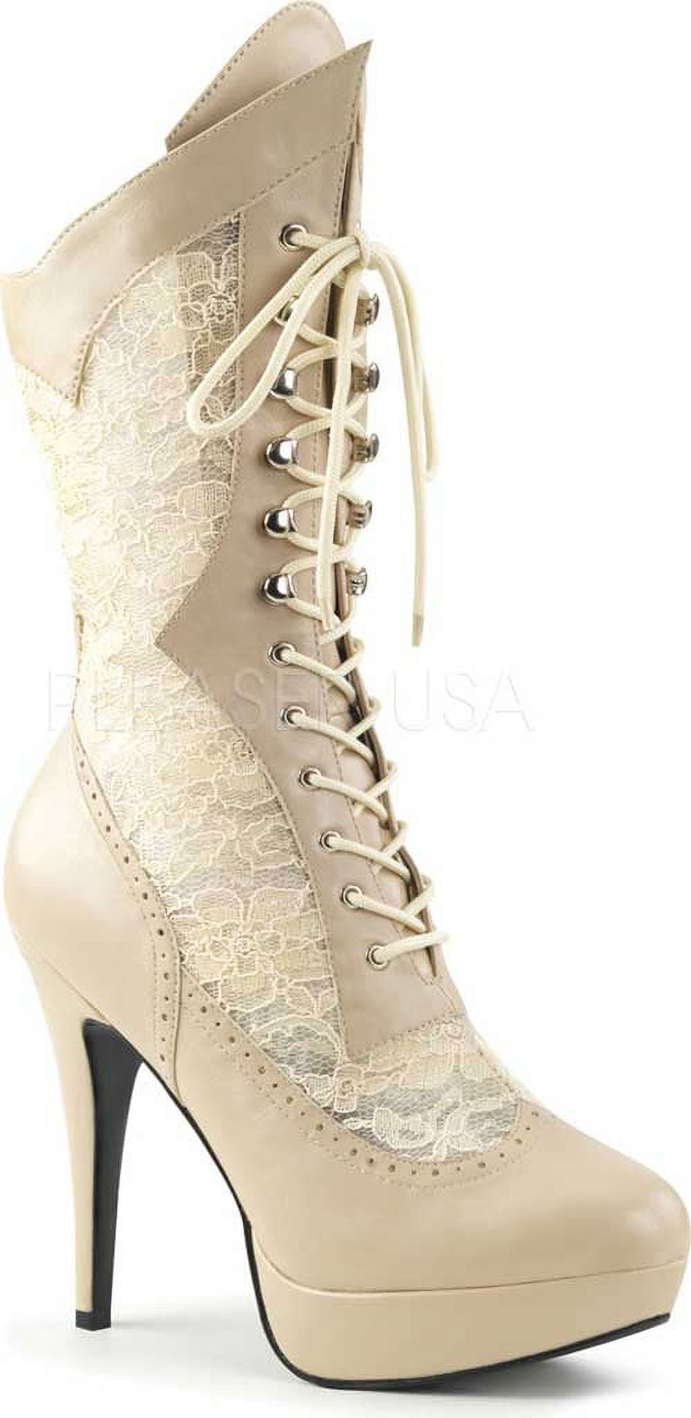 Women's Pleaser Pink Label Chloe 115 Platform Lace-Up Boot - Walmart.com