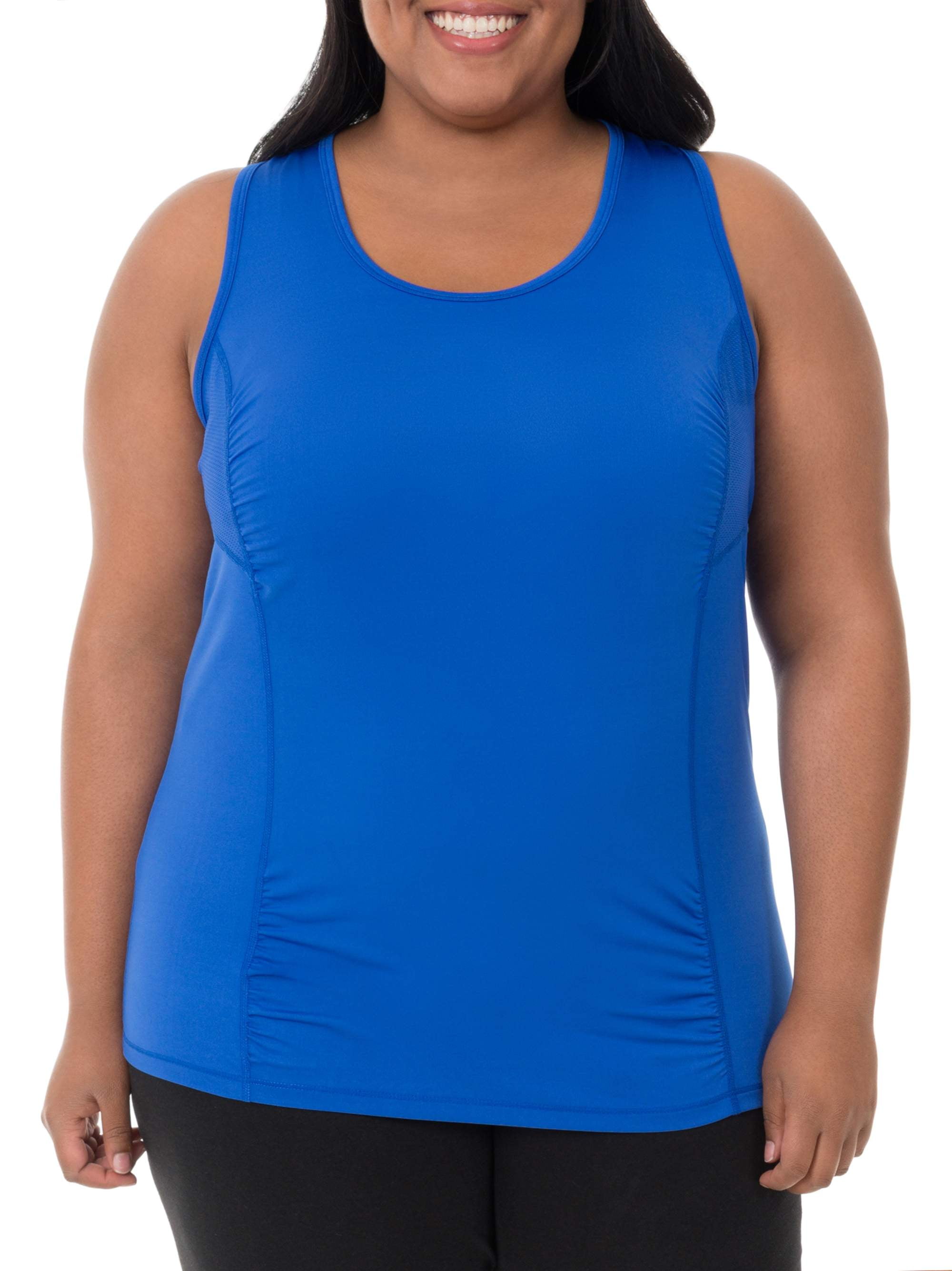 Women's Plus-Size Active Mesh Performance Tank - Walmart.com