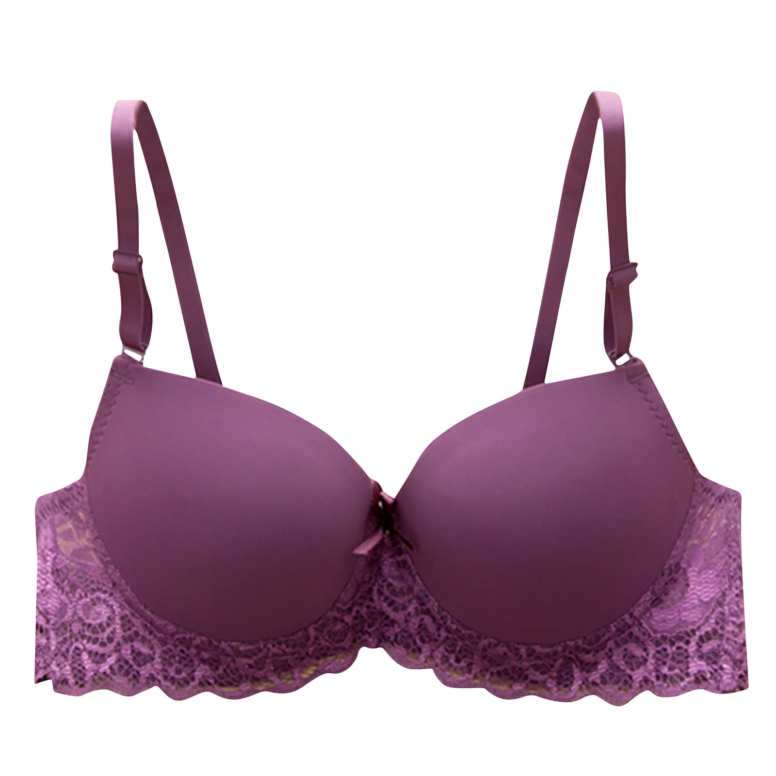 Women's Plus Size Bras, Sexy Push Up Lace Bars for Women Padded Add 2 ...