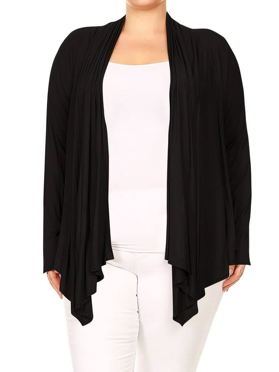 MOA COLLECTION Women's Plus Size Comfortable & Chic Plus Size Cardigan ...