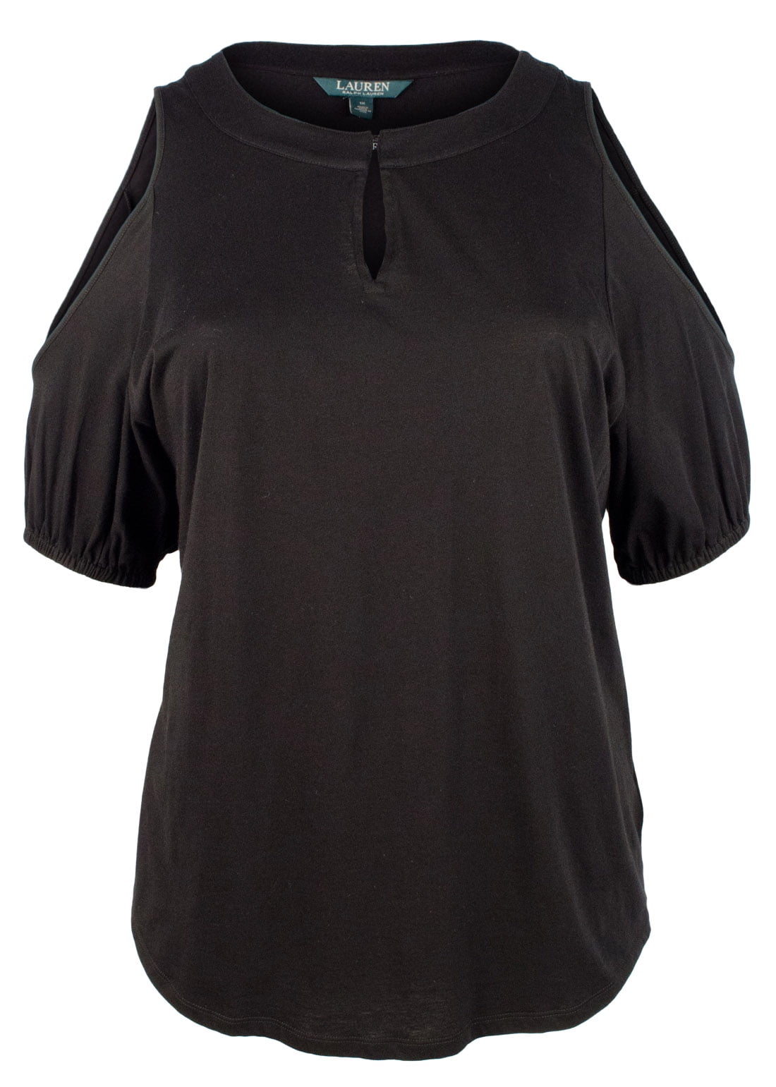 Women's Plus Size Cold-Shoulder Keyhole Top-PB-2X - Walmart.com