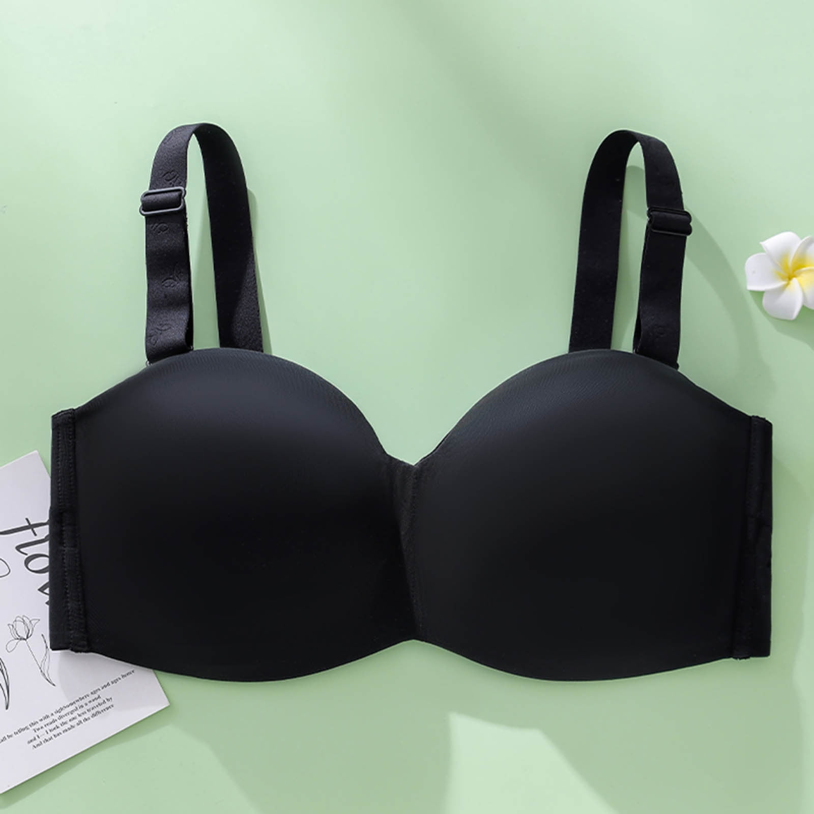 Women's Plus Size Comfortable Bras: Non-Wired, Breathable, Back-Closure ...