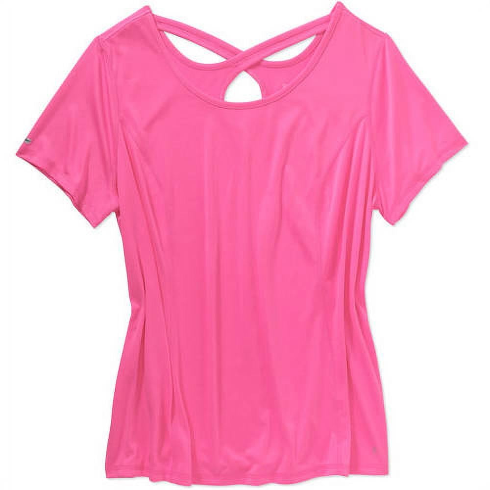 Women's Plus Size Cross Back Active Performance Tee - Walmart.com