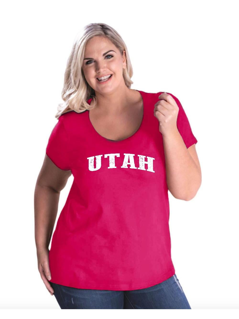 Women's Plus Size Curvy T-Shirt - Utah - Walmart Business Supplies