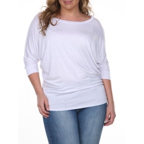 Women's Plus Size Dolman Top - Walmart.com