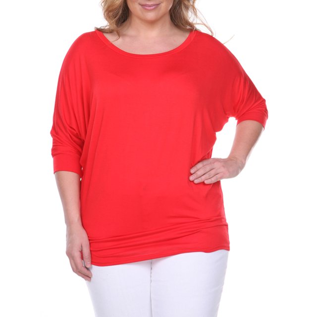 Women's Plus Size Dolman Top - Walmart.com
