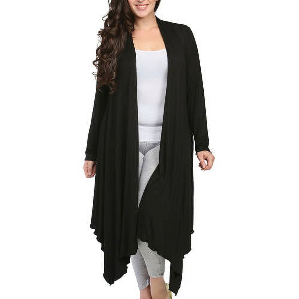 Women's Plus Size Flowing Long Sleeve Shrug - Walmart.com