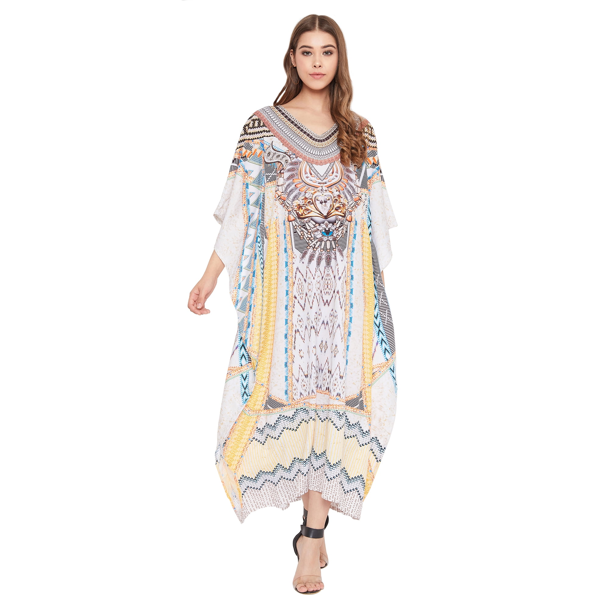 Women's Plus Size Kaftans Dresses for Women Full Length Maxi Caftan ...