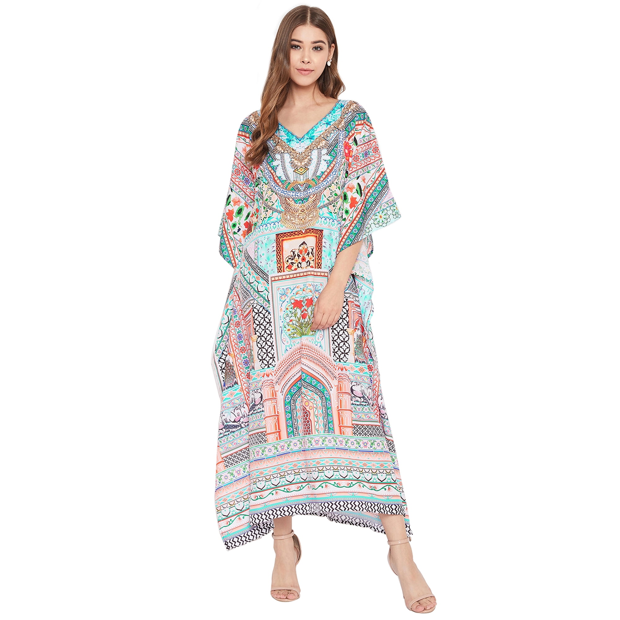 Women's Plus Size Kaftans Dresses for Women Full Length Maxi Caftan ...