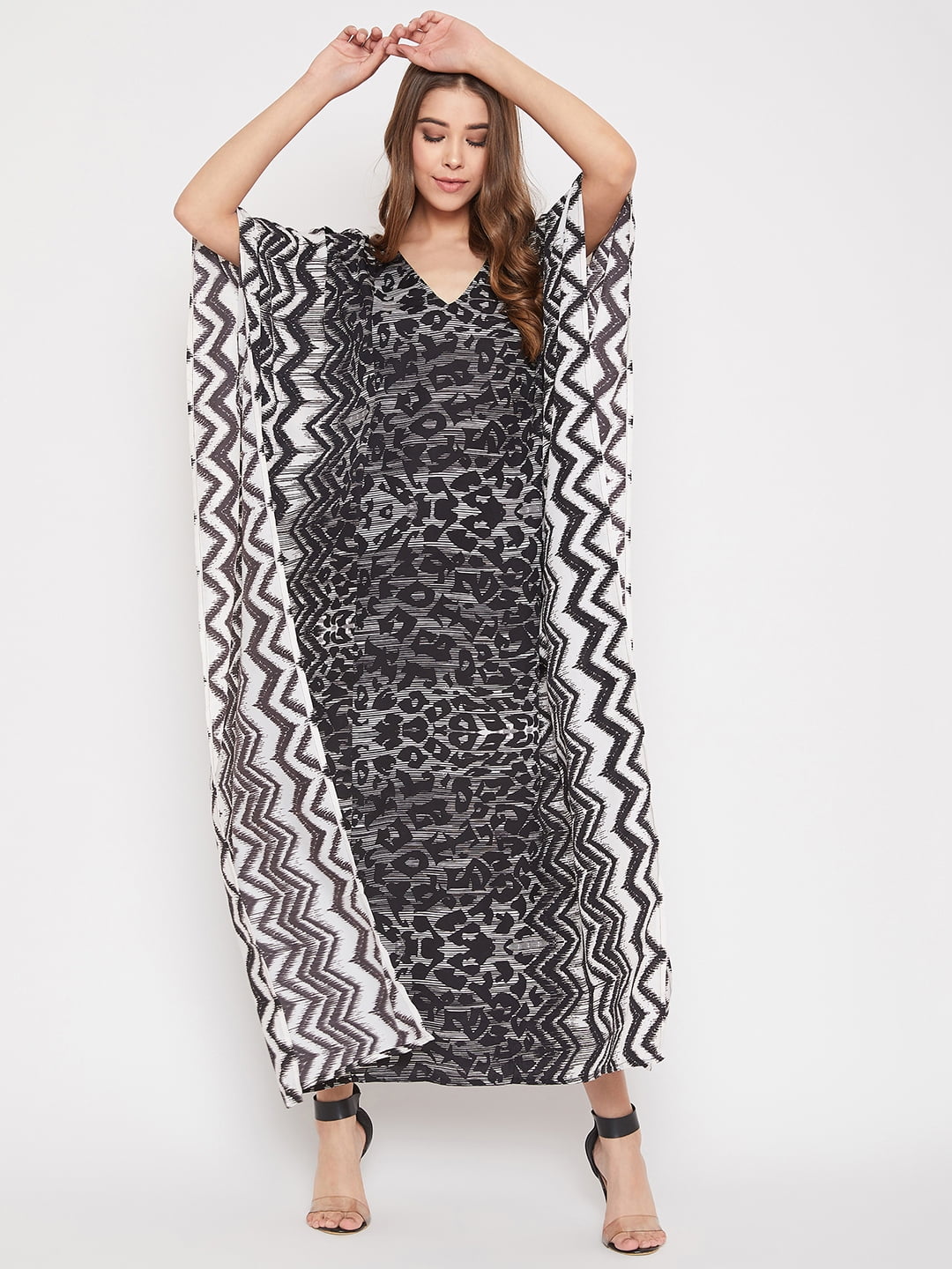 Women's Plus Size Polyester Kaftan Dresses for Women Casual Long ...