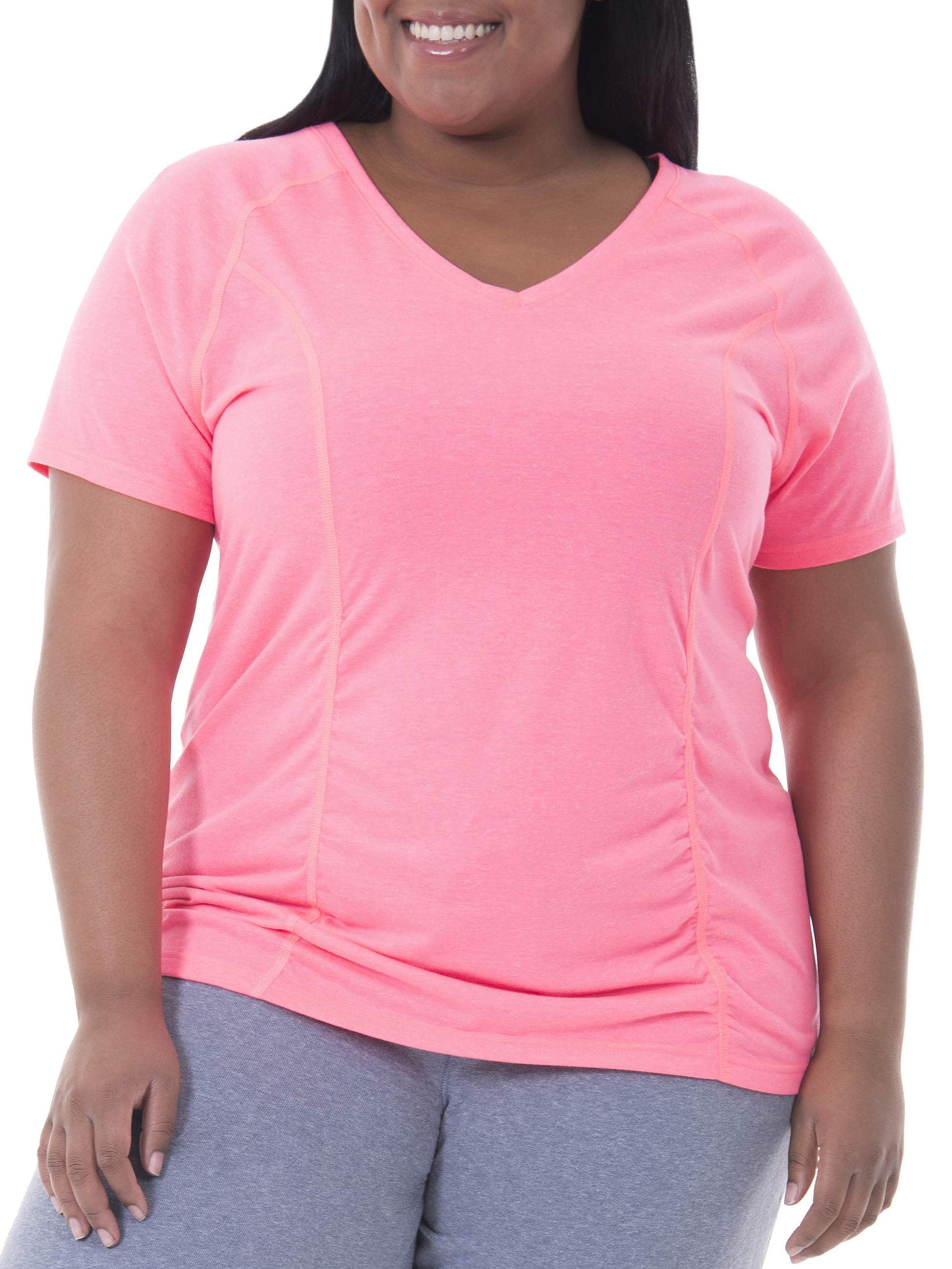 Women's Plus Size Shirred Tee - Walmart.com