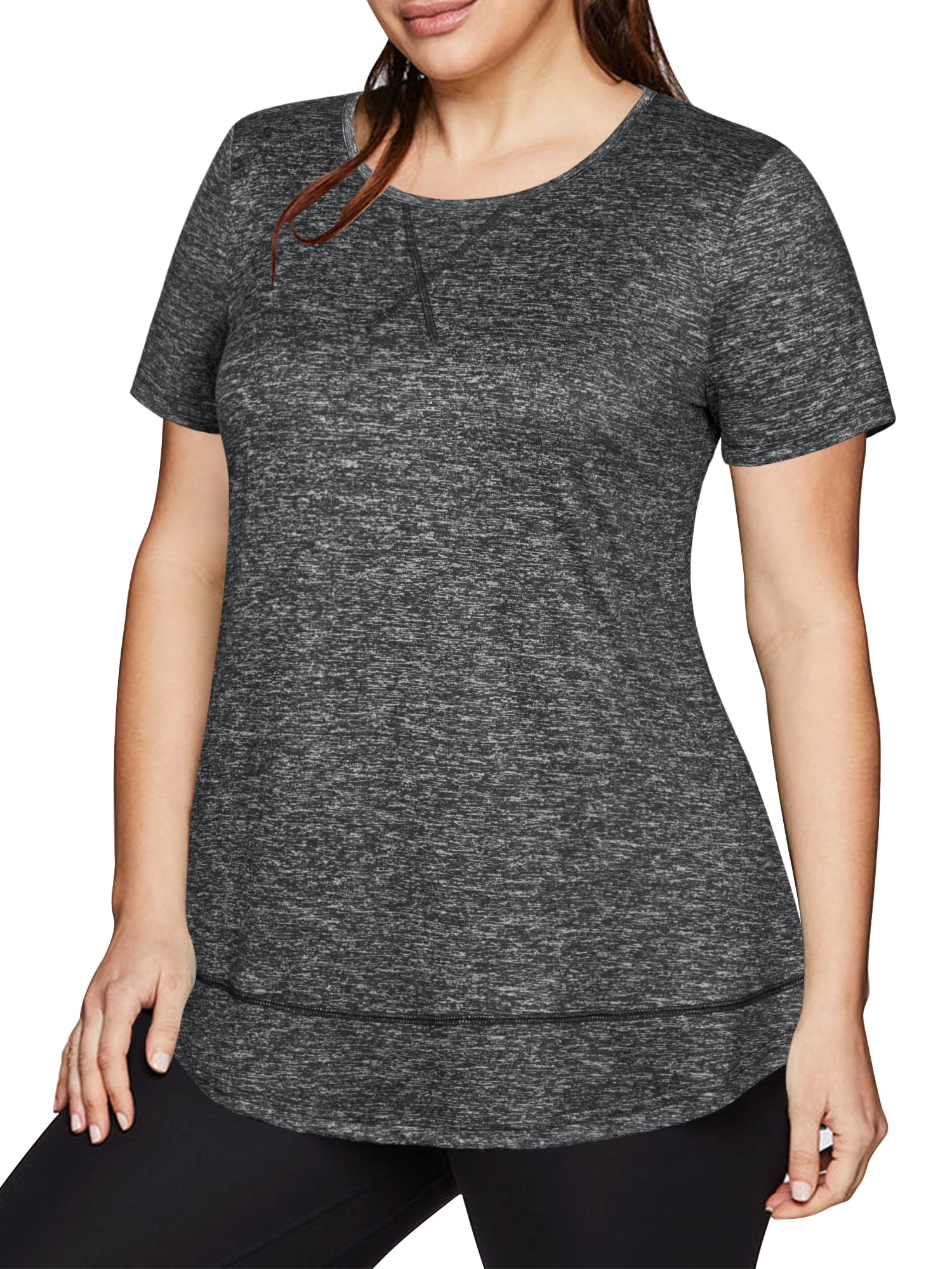 Women's Plus Size Short Sleeve Workout Shirts Quick Dry Workout Hiking ...