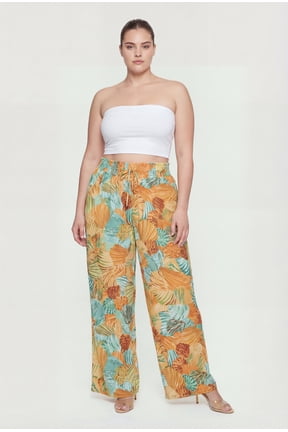Tropical Print Pants